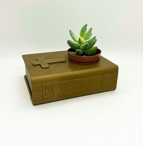 Bible Planter - Succulent Planter - Religious Christians 3D model ...