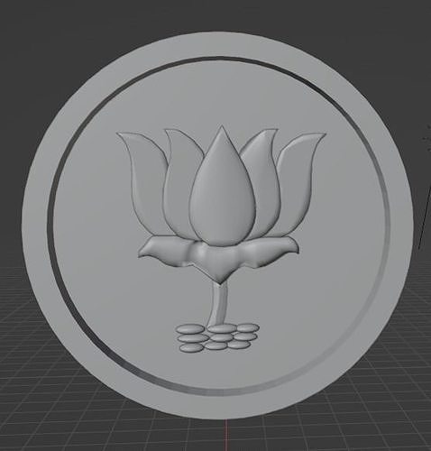 BJP LOTUS Dollar Keychain 3D model | CGTrader