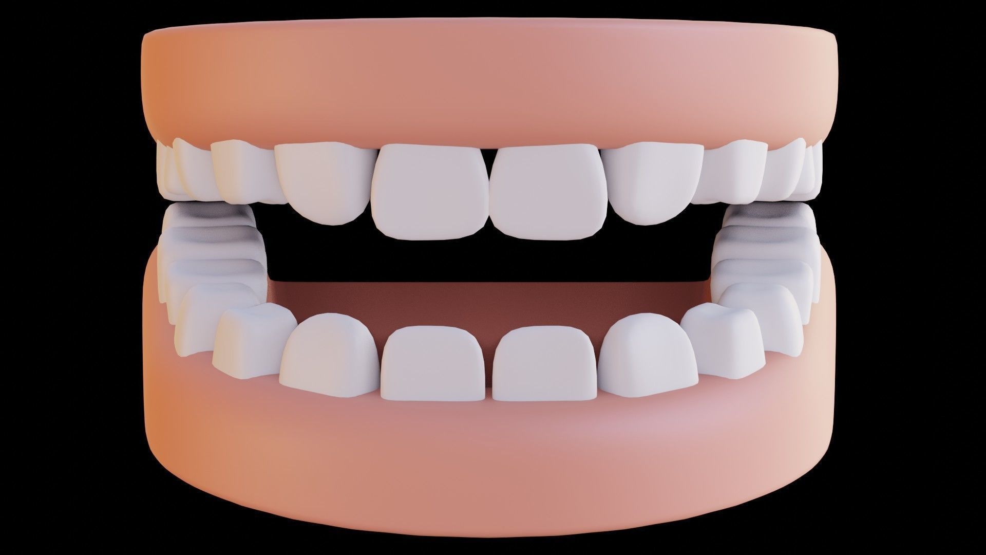 Cartoon Teeth 3D Model free 3D model animated rigged | CGTrader