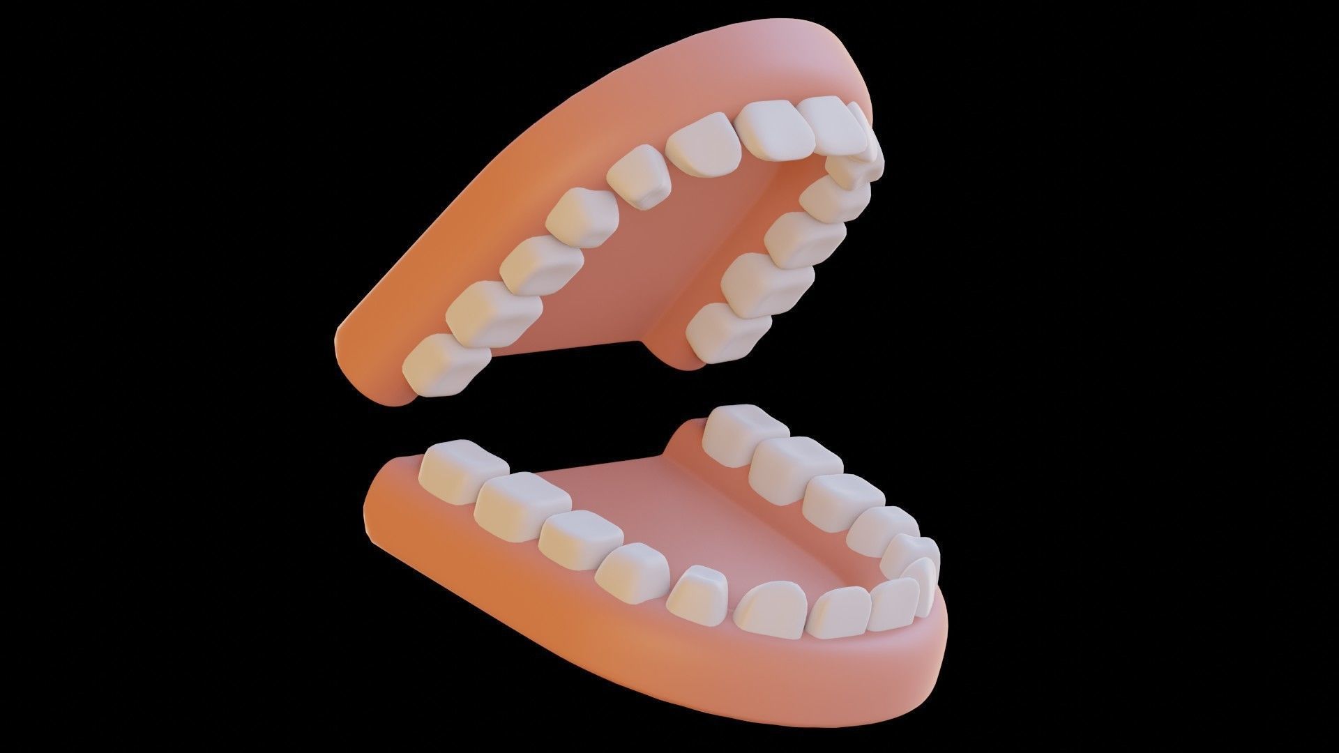 Cartoon Teeth 3D Model free 3D model animated rigged | CGTrader