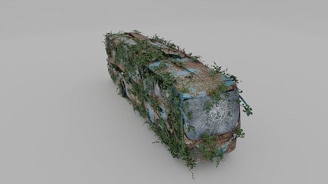 3D model Damaged Rusty Bus VR / AR / low-poly | CGTrader