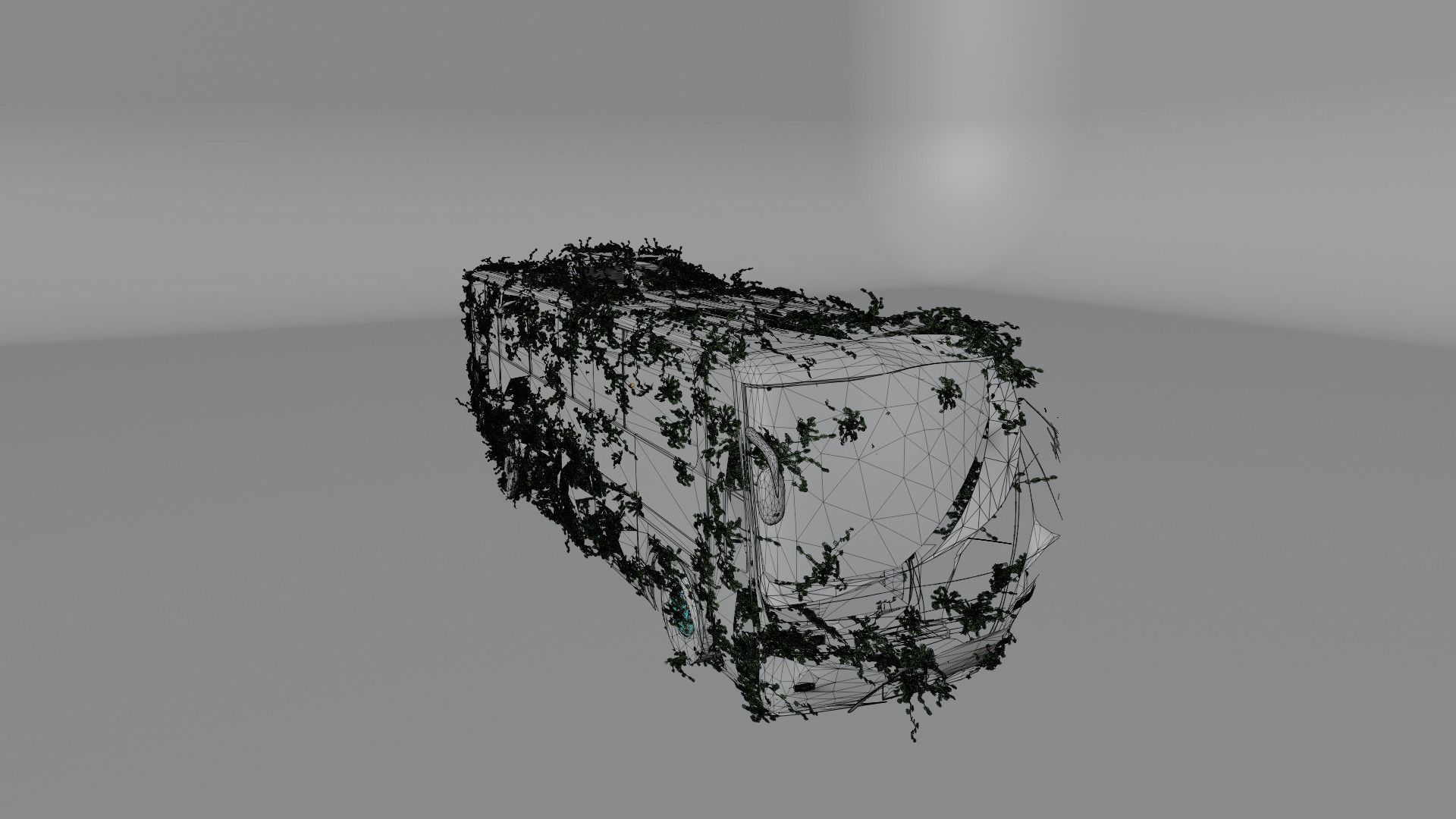 3D model Damaged Rusty Bus VR / AR / low-poly | CGTrader