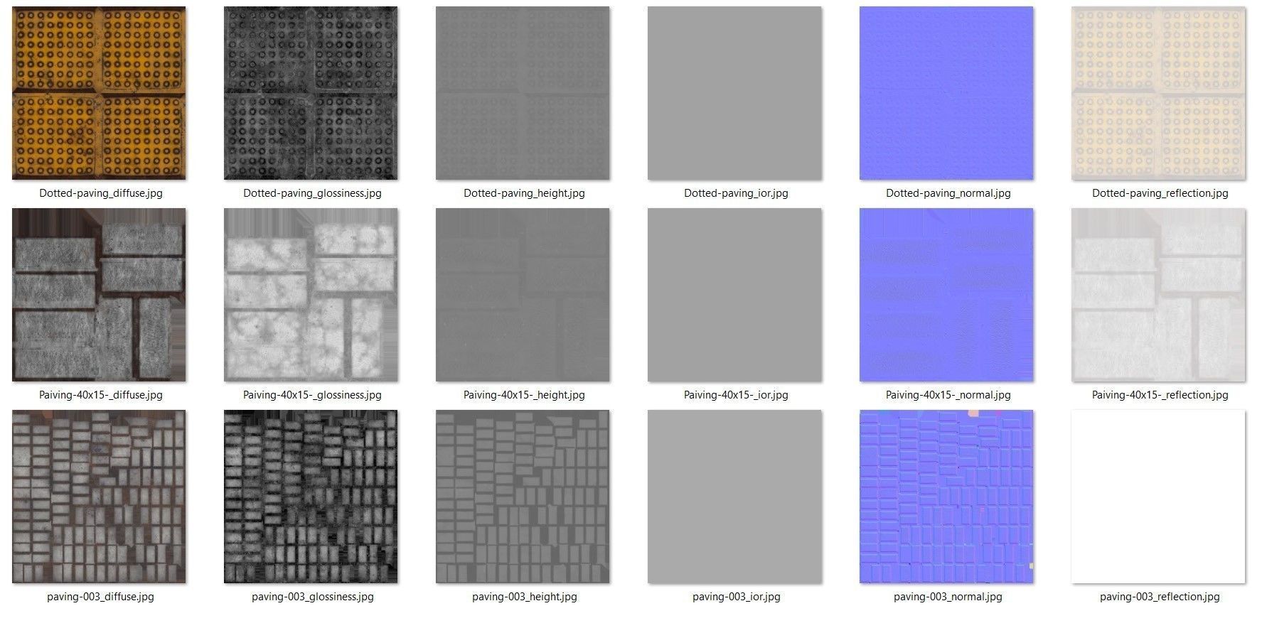 stone walkway paving 3d model - set 003 3D model | CGTrader