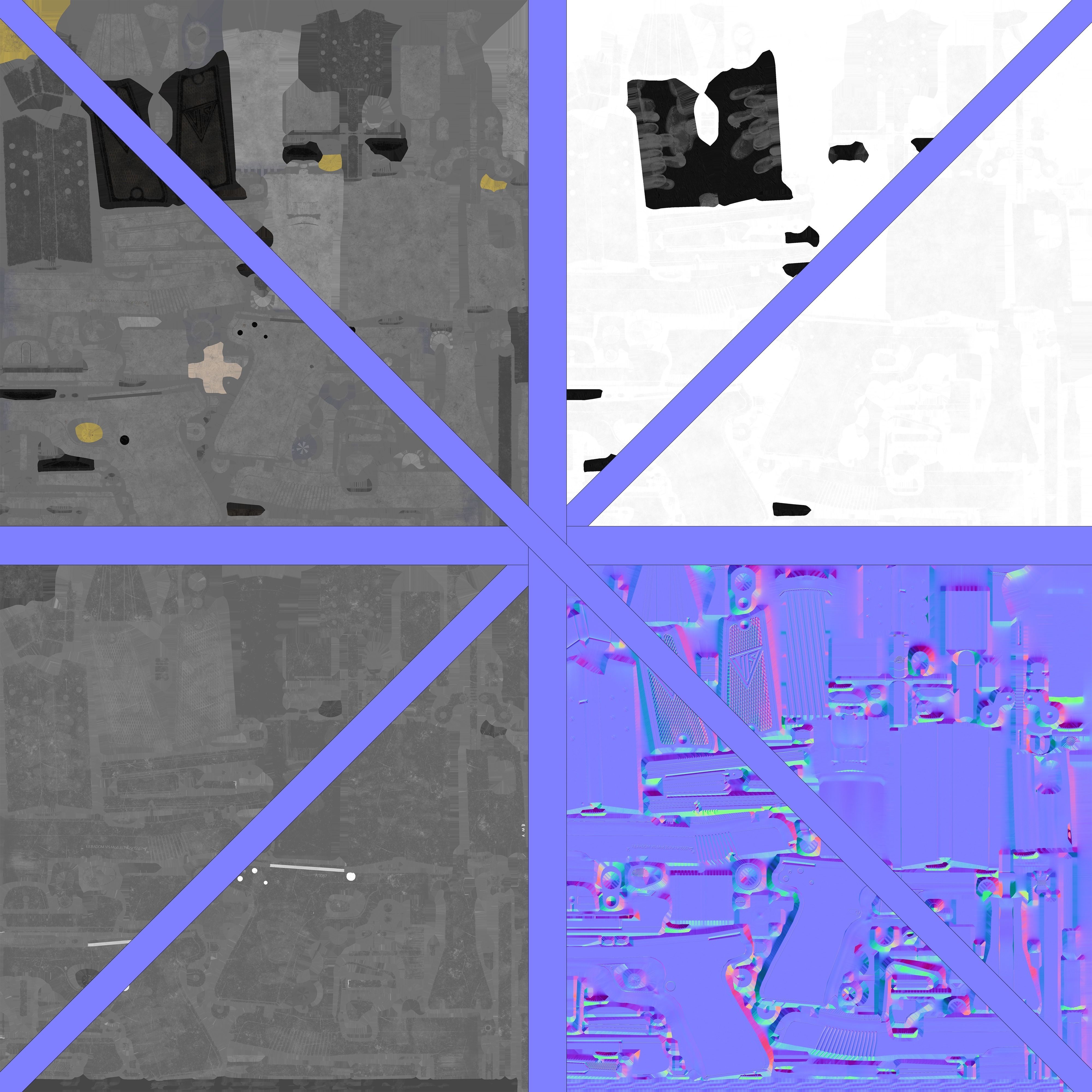 3D model RADOM vis 35 Pistol VR AR VR / AR / low-poly | CGTrader