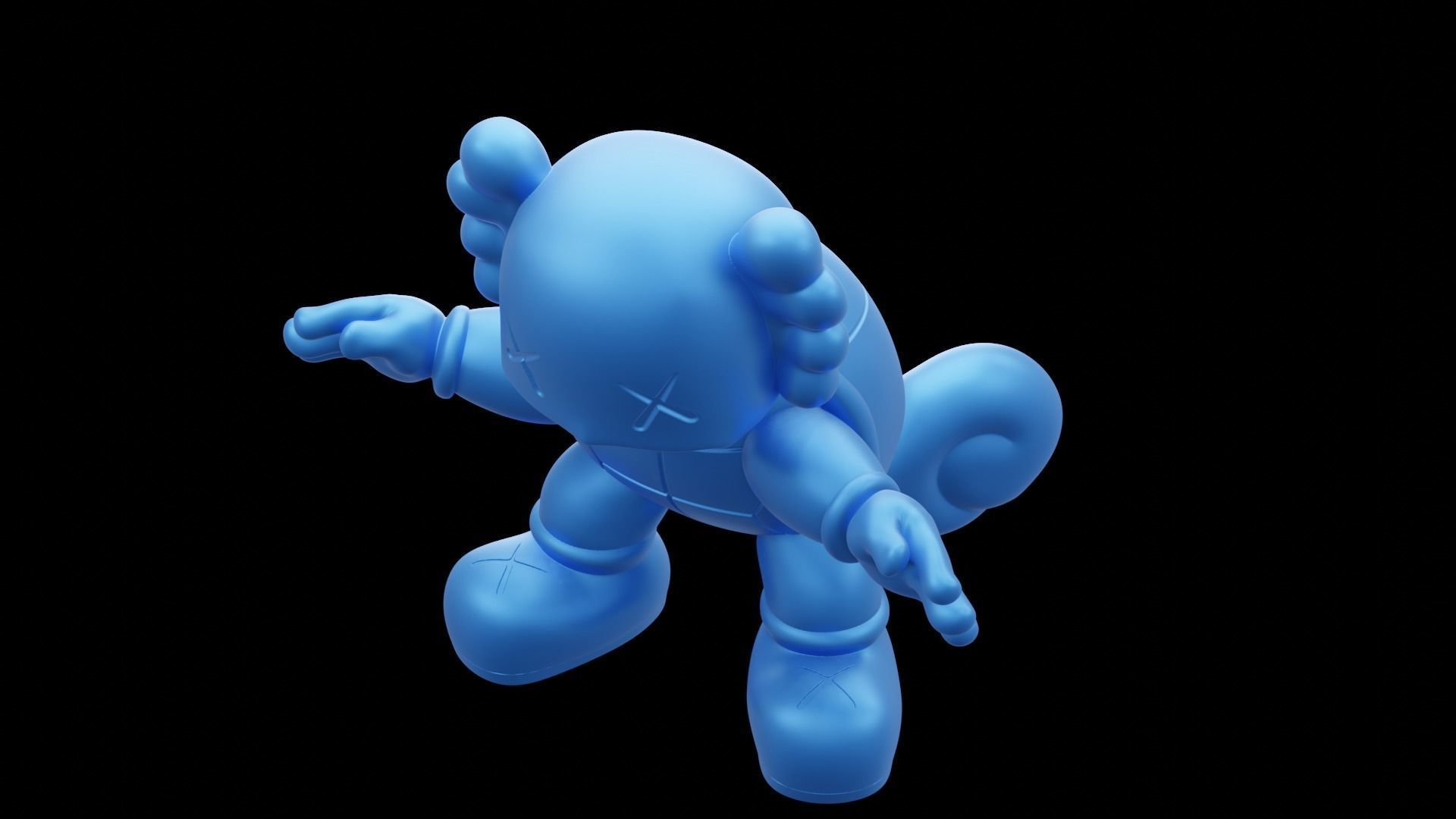 Squirtle X Kaws Exclusive Pokemon 3D Printing Model 3D model 3D ...