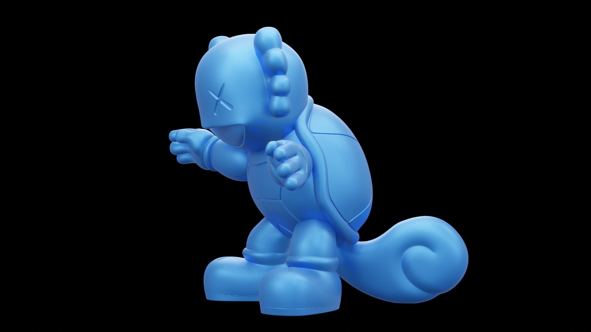 Squirtle X Kaws Exclusive Pokemon 3D Printing Model 3D model 3D ...