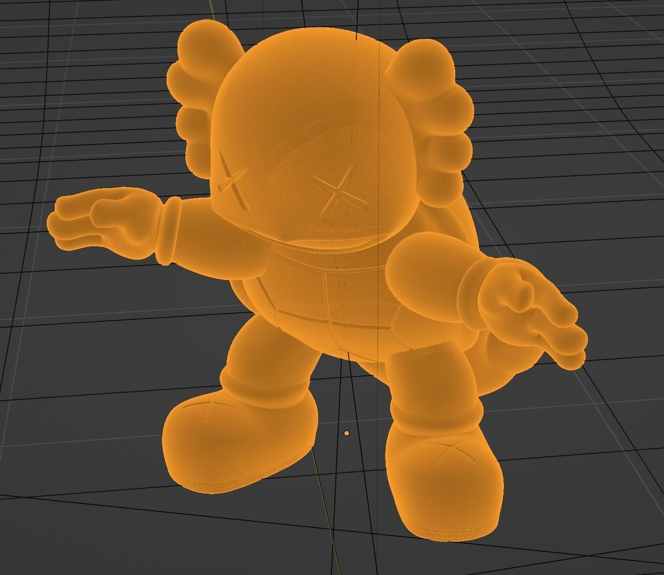 Squirtle X Kaws Exclusive Pokemon 3D Printing Model 3D model 3D ...