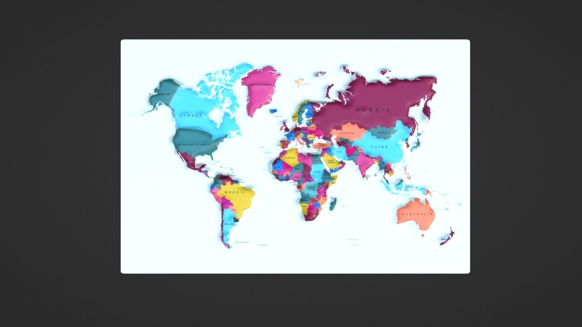3D model World Map Topography VR / AR / low-poly | CGTrader