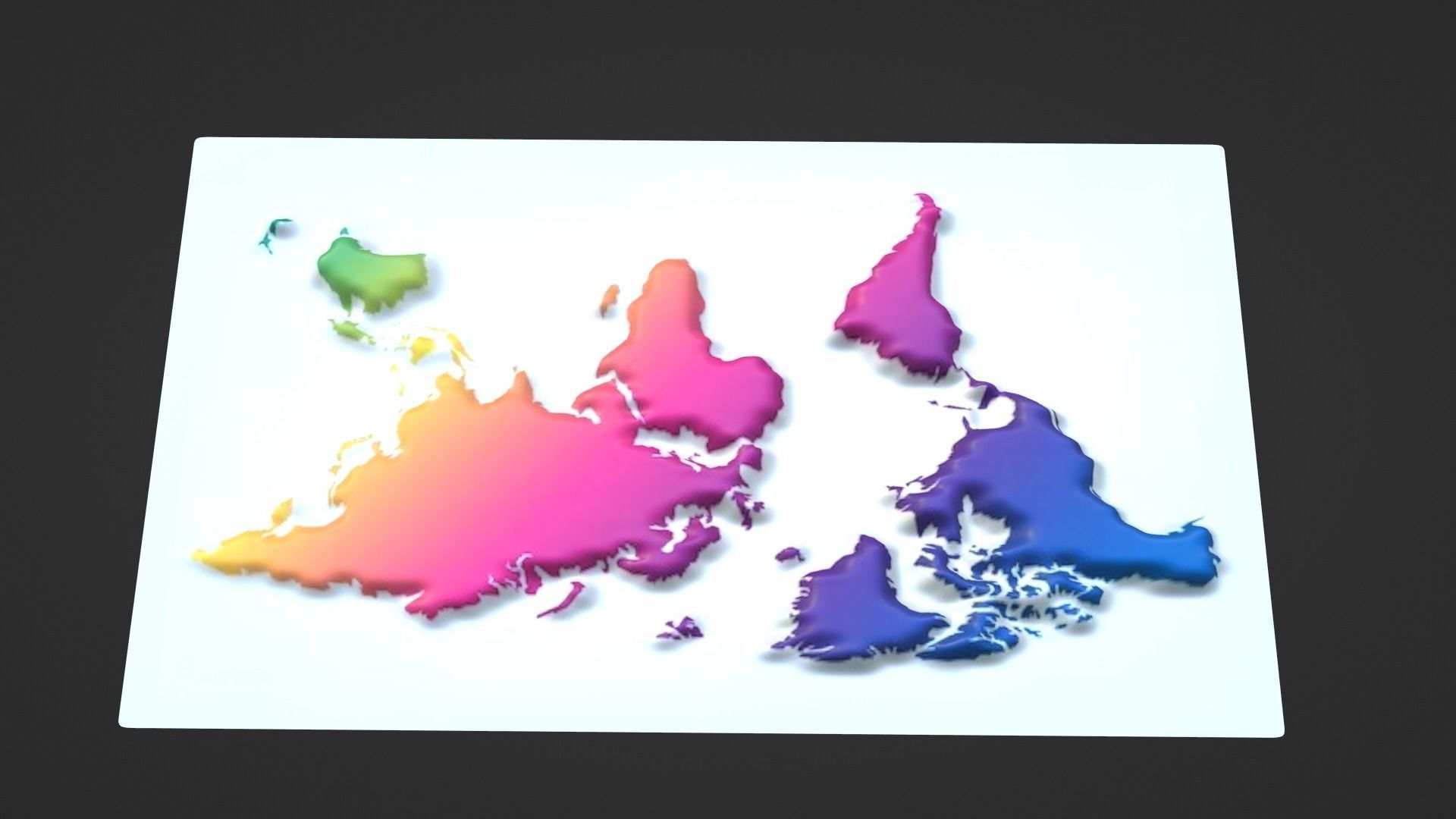 3D model World Map Topography VR / AR / low-poly | CGTrader