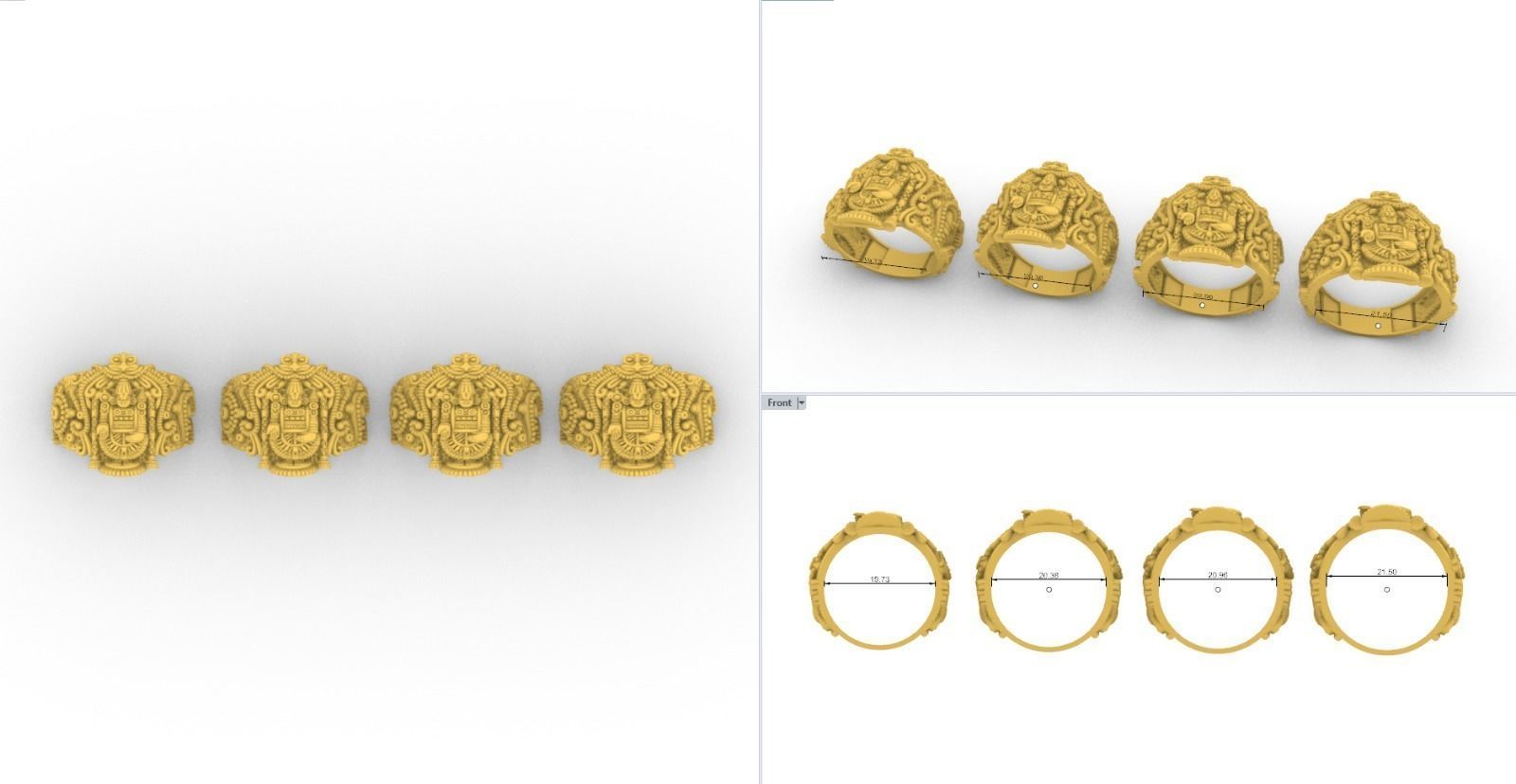 balaji ring ready for print 3D model 3D printable | CGTrader