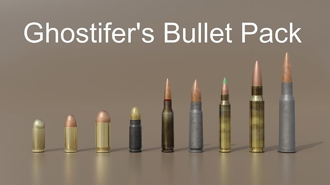 3D model Ghostifers Bullet Pack VR / AR / low-poly | CGTrader