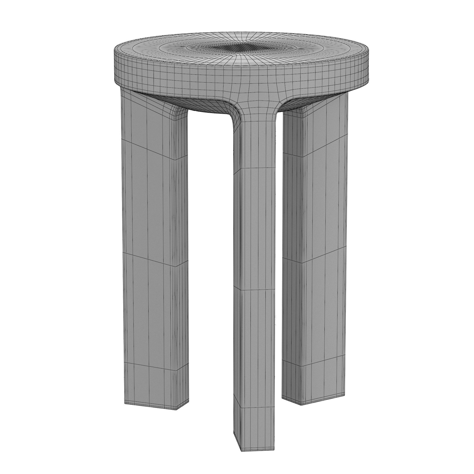 ALTA BHAINSLANA MARBLE 3-LEG SIDE TABLE 3D model | CGTrader