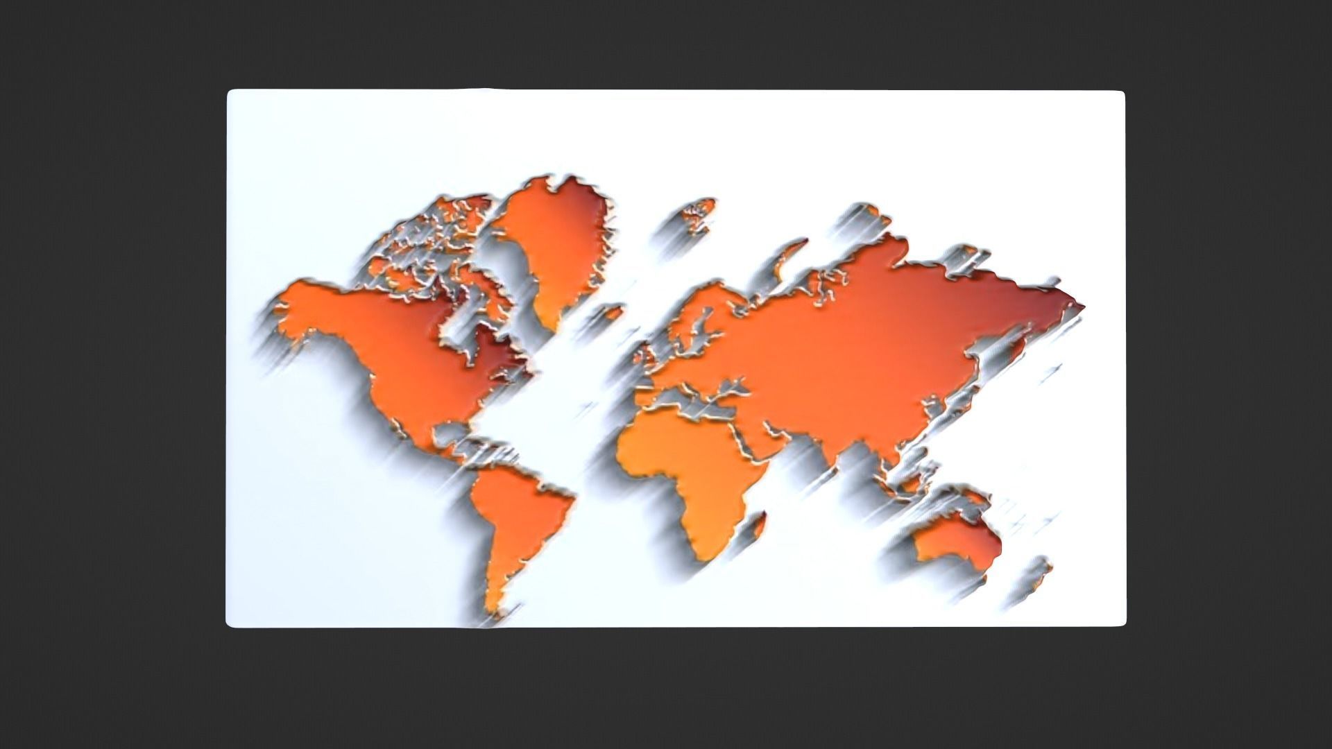 3D model World Map Topography VR / AR / low-poly | CGTrader