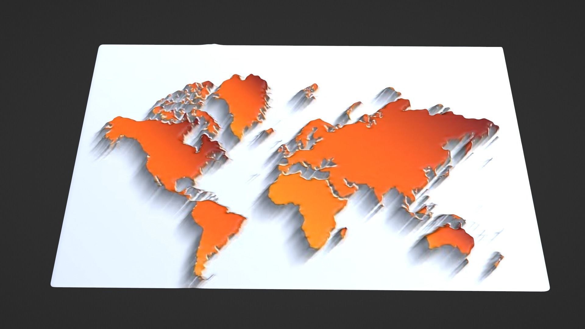 3D model World Map Topography VR / AR / low-poly | CGTrader