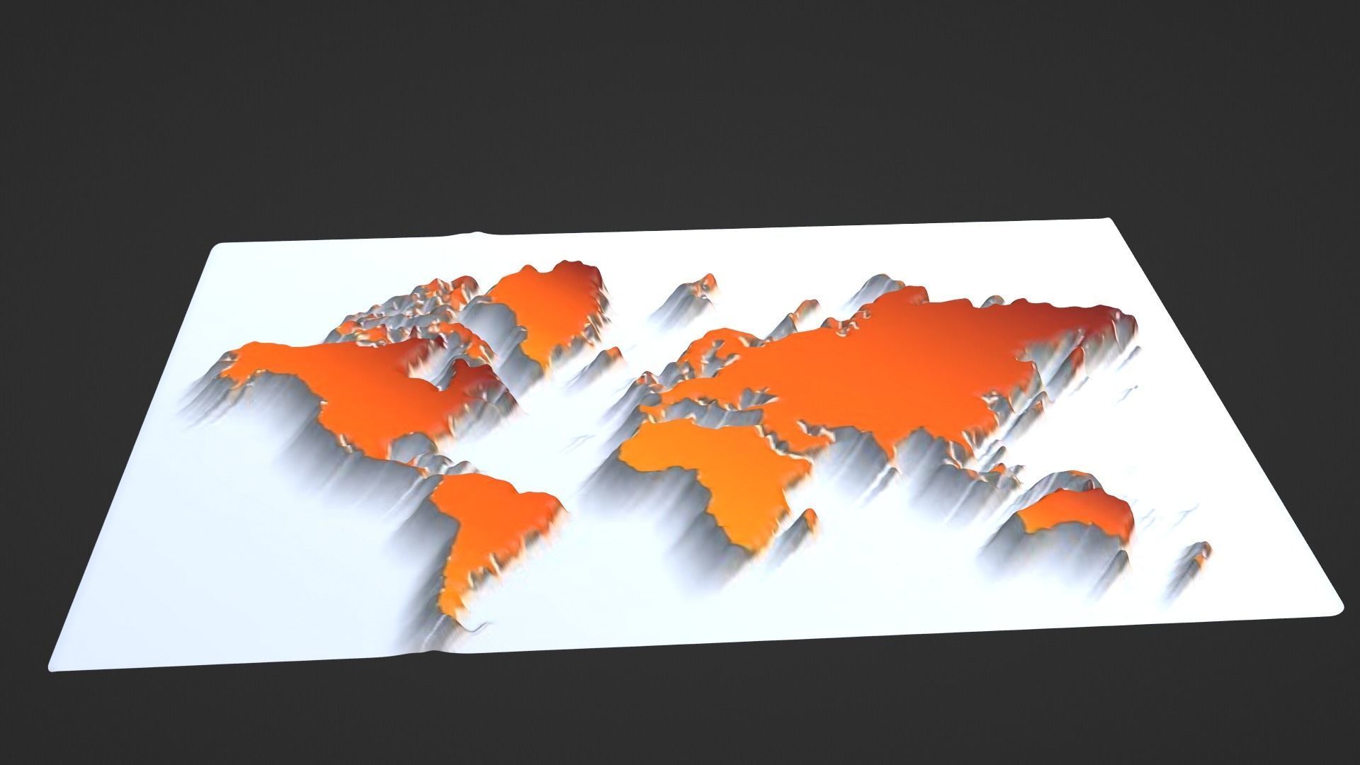 3D model World Map Topography VR / AR / low-poly | CGTrader