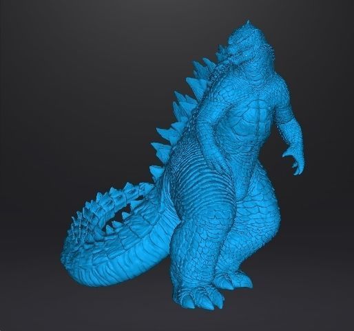 GODZILLA FIGURE MODEL CREATURE MONSTER KAIJU FAN ART 3D model 3D ...