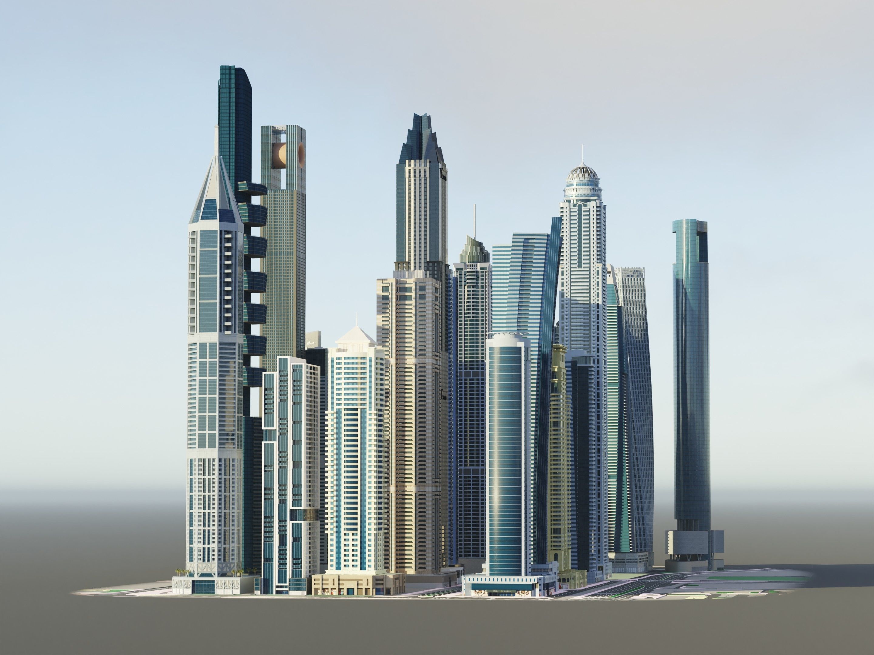 Dubai marina 3D model | CGTrader