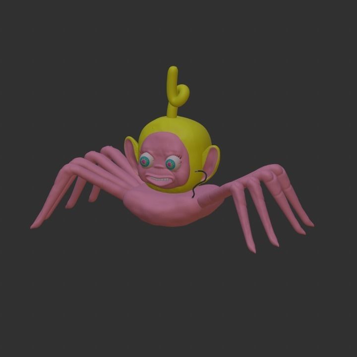 LALA TELETUBBY SPIDER free 3D model | CGTrader