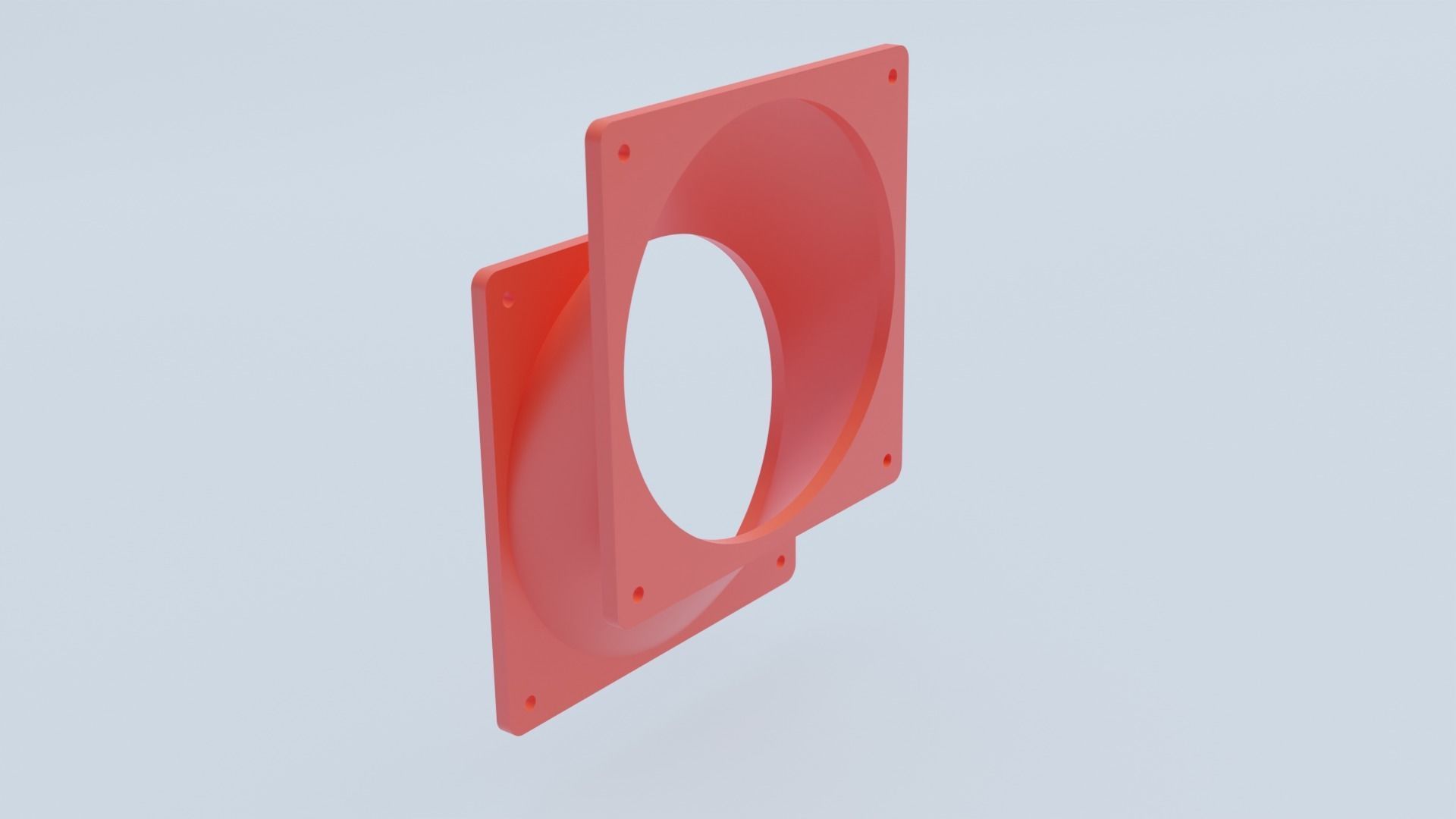 120mm fan offset duct Fan 3D model 3D printable | CGTrader