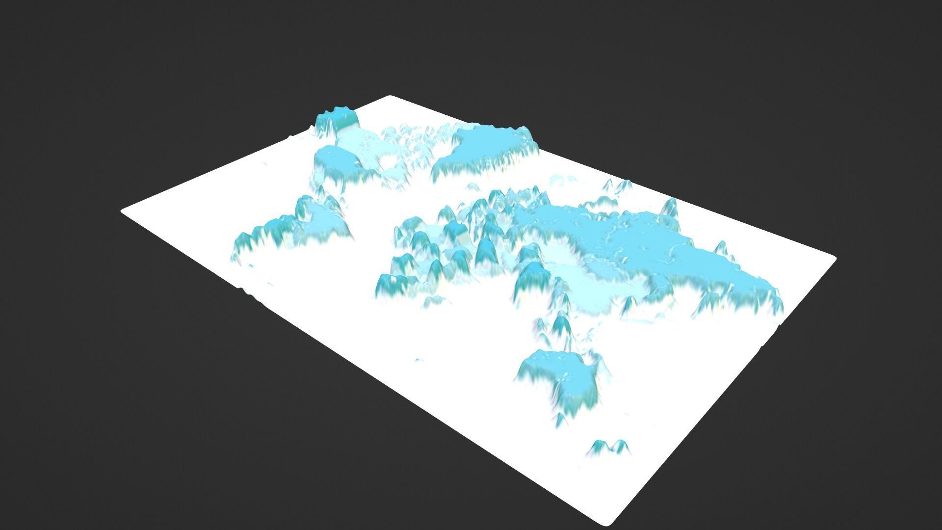 3D model World Map Topography VR / AR / low-poly | CGTrader