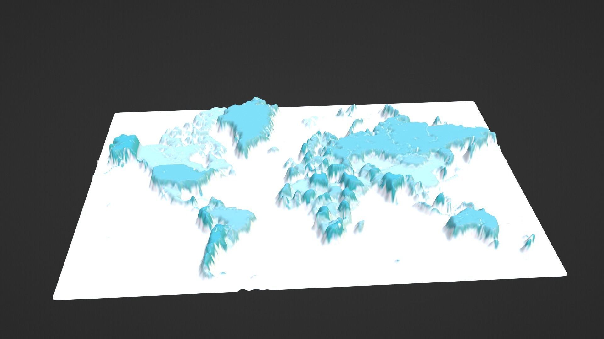 3D model World Map Topography VR / AR / low-poly | CGTrader