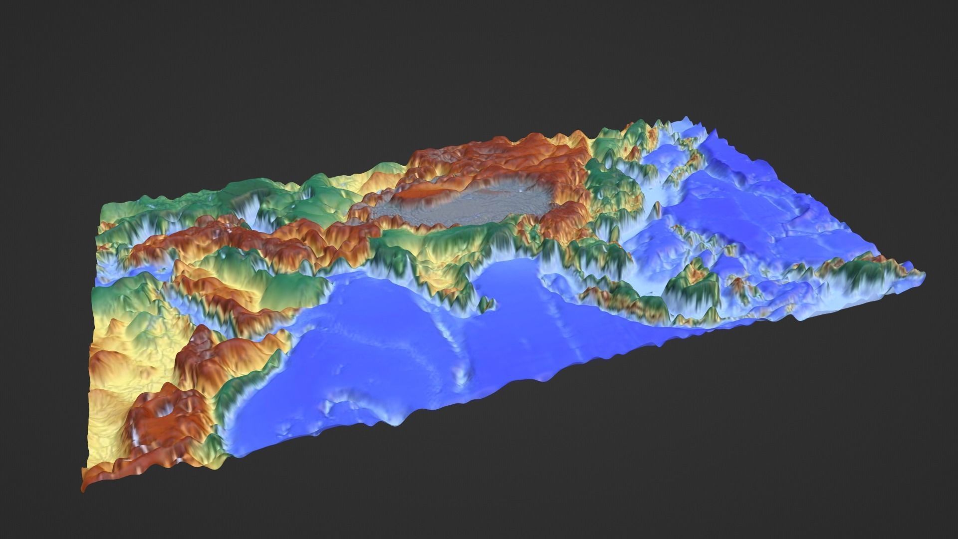 3D model Asia Map Topography VR / AR / low-poly | CGTrader
