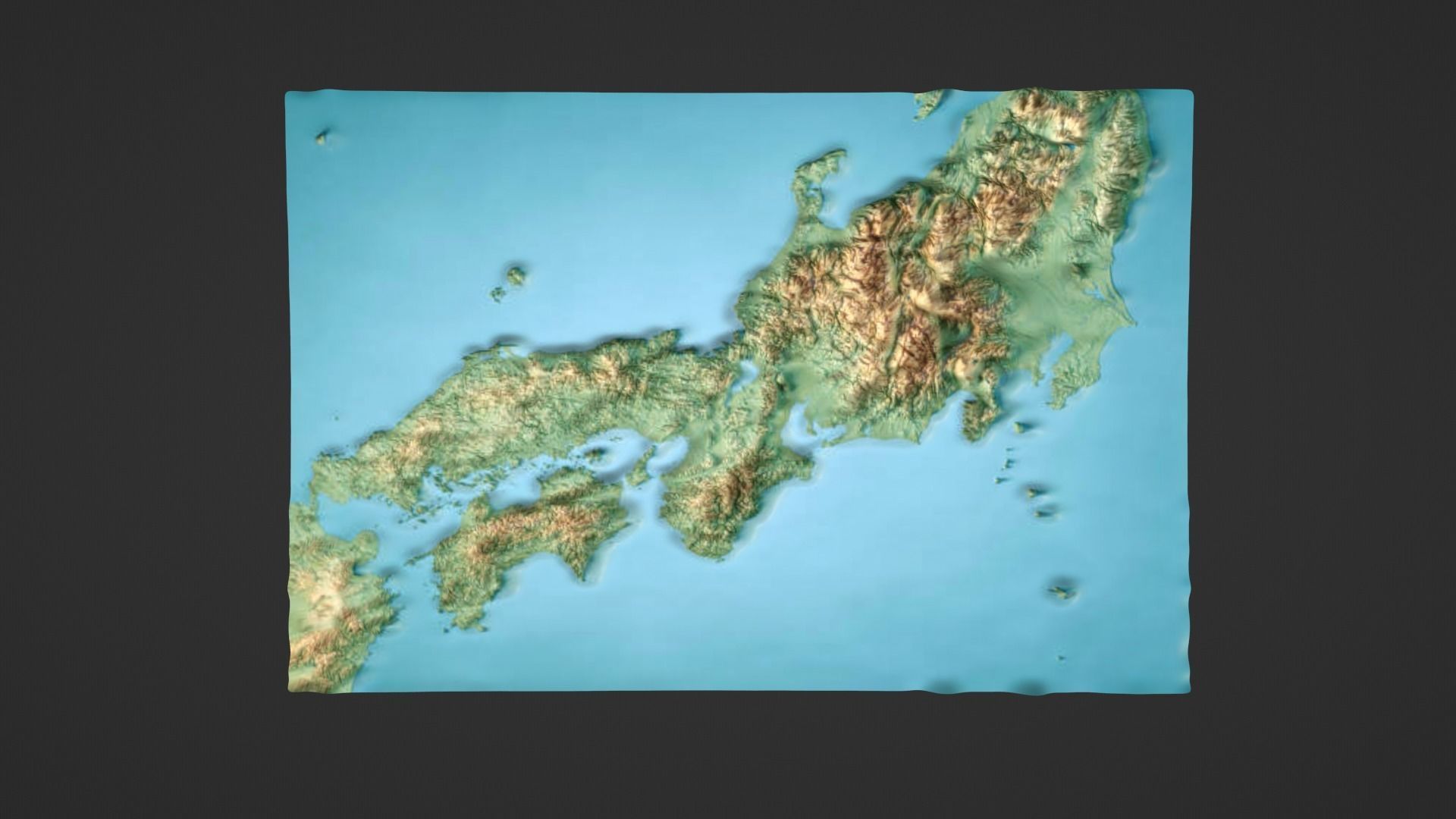 3D model Japan Map Topography VR / AR / low-poly | CGTrader
