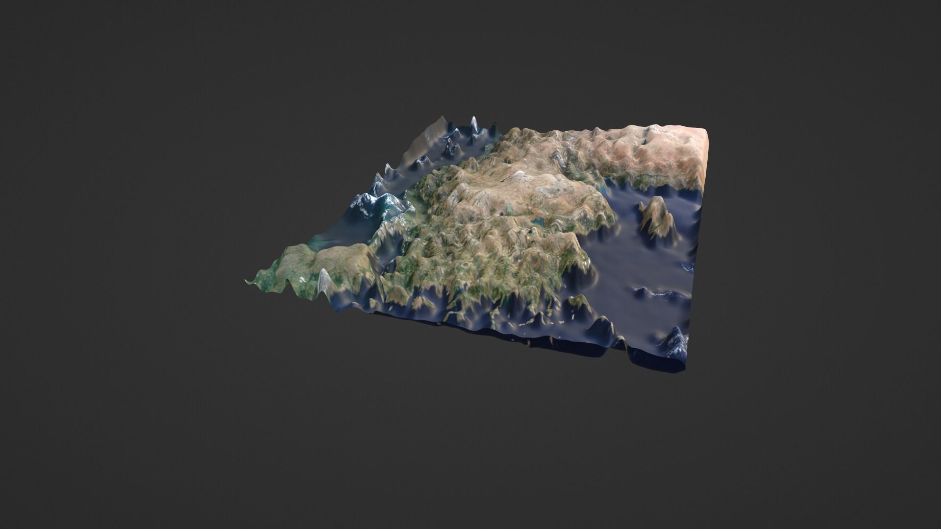 3D model Turkey Map Topography VR / AR / low-poly | CGTrader