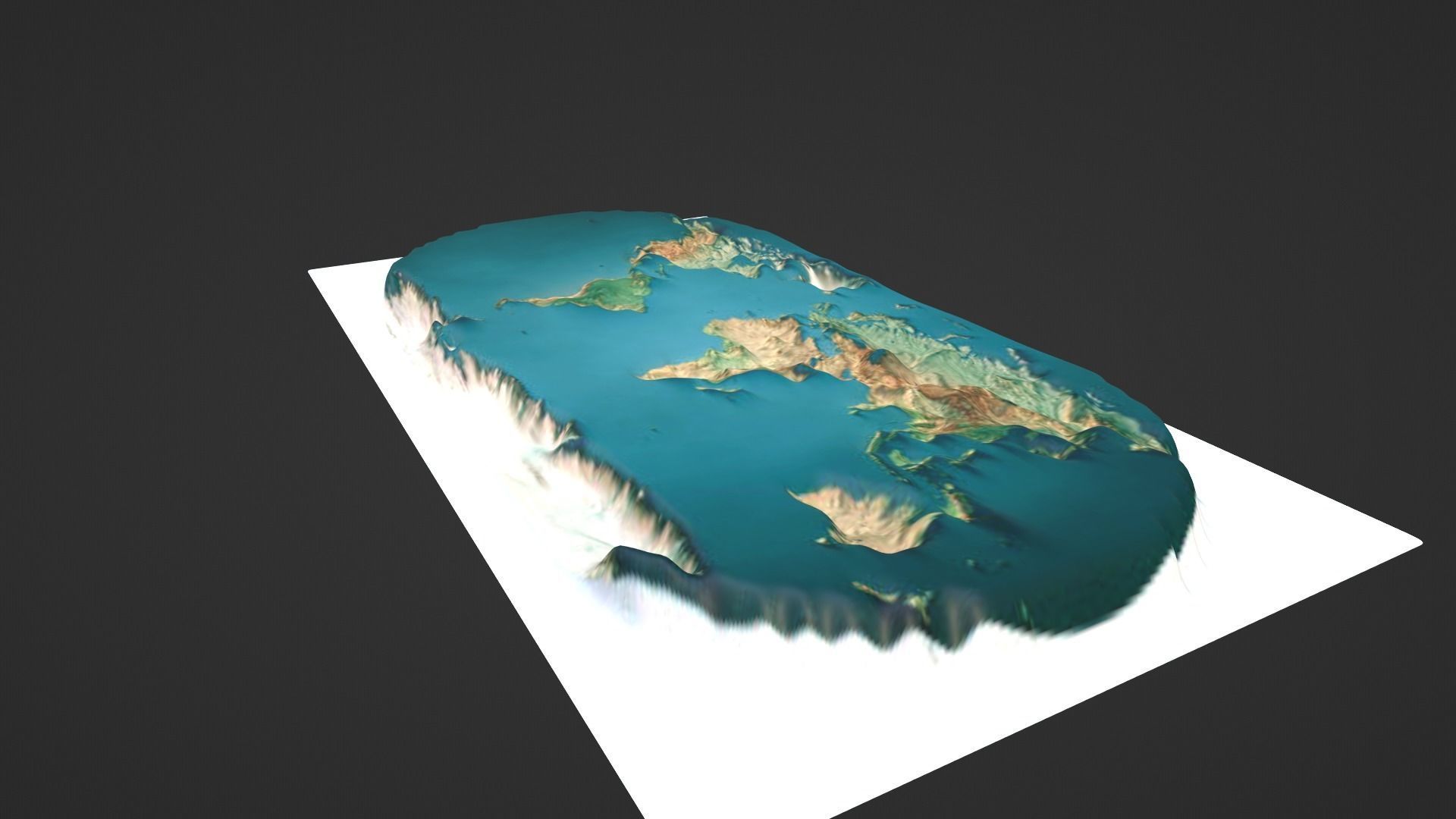3D model World Map Topography VR / AR / low-poly | CGTrader