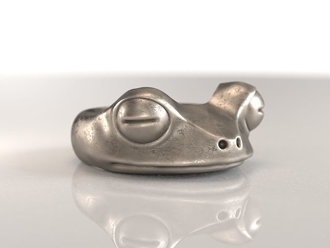 Frog Ring 3D model 3D printable | CGTrader