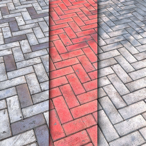 stone walkway paving 3d model -006 3D model | CGTrader