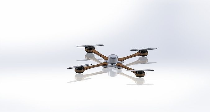 Design of quadcopter 3D model 3D printable | CGTrader
