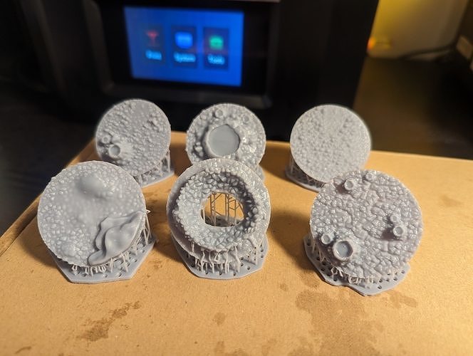 TABLETOP BASE TOPPER SET- PLANET CRATER THEME TERRAIN 2023 3D model 3D ...