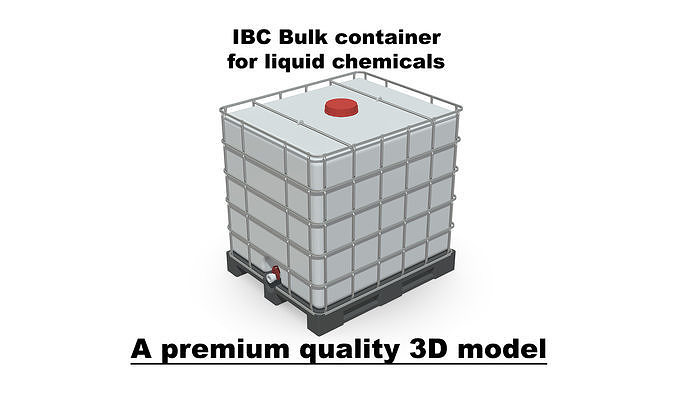 IBC Bulk container for liquid chemicals 3D model | CGTrader