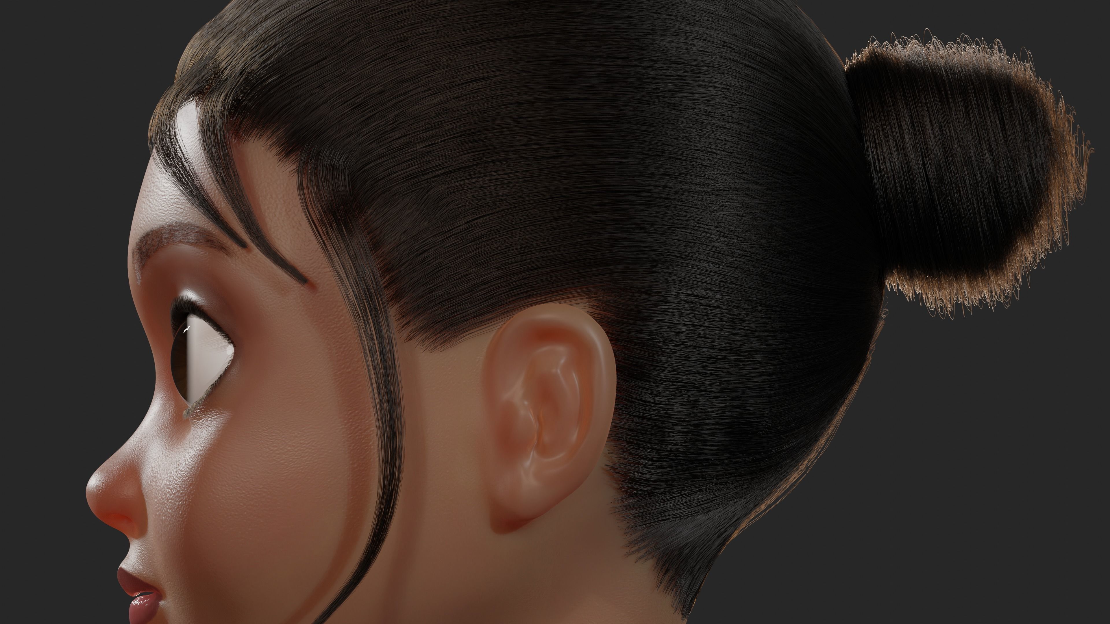 3D model Black Girl Cartoon Character Celia VR / AR / low-poly | CGTrader