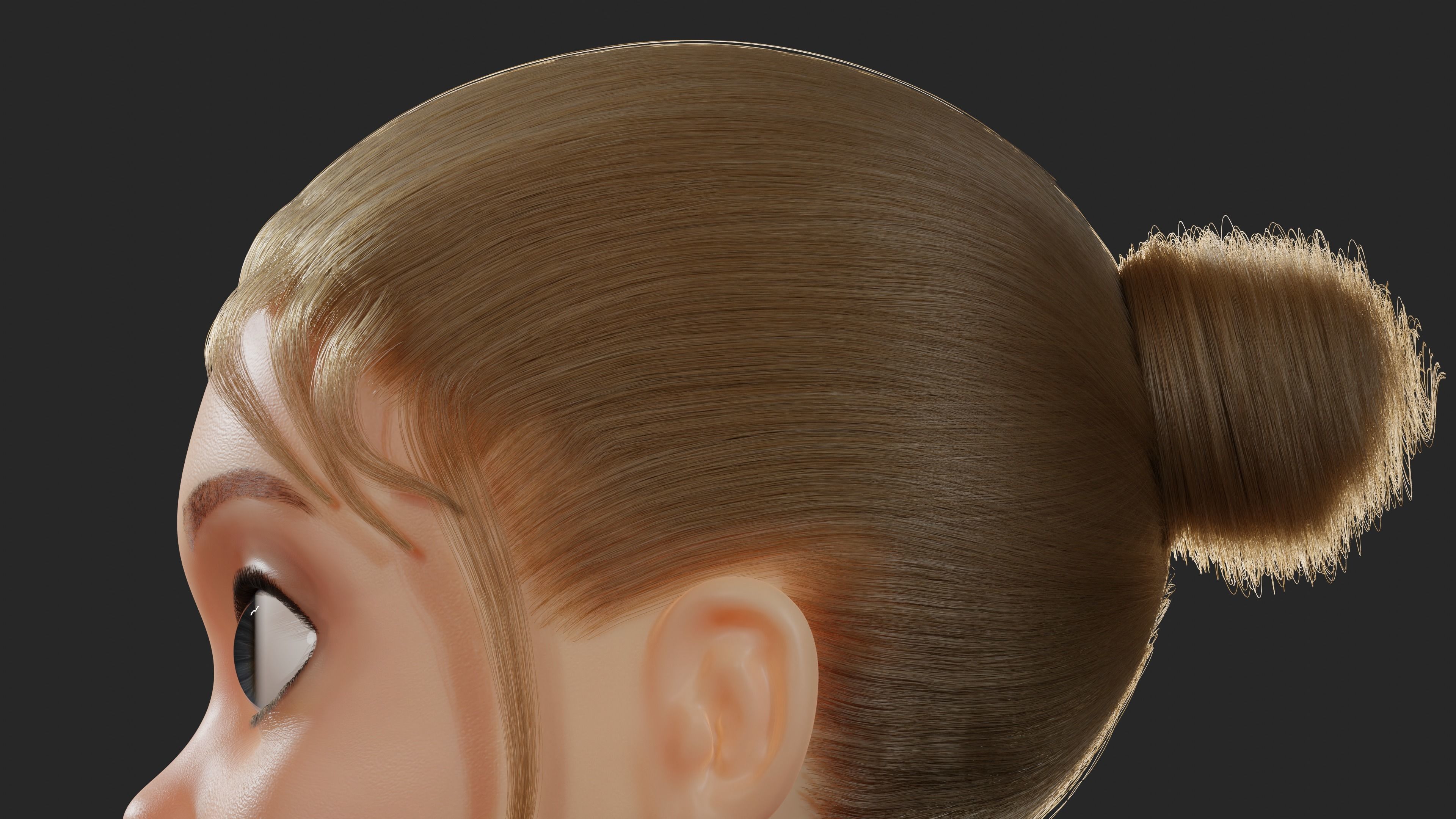 3D model White Girl Cartoon Character Michelle VR / AR / low-poly ...