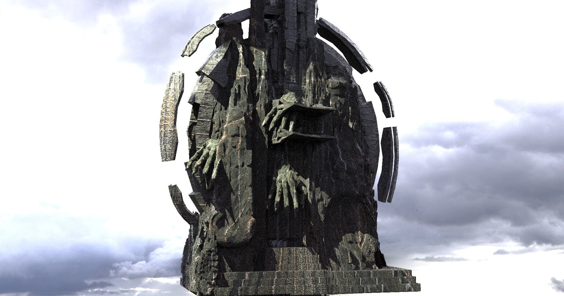 Witches Ritual cliffs 3D model | CGTrader