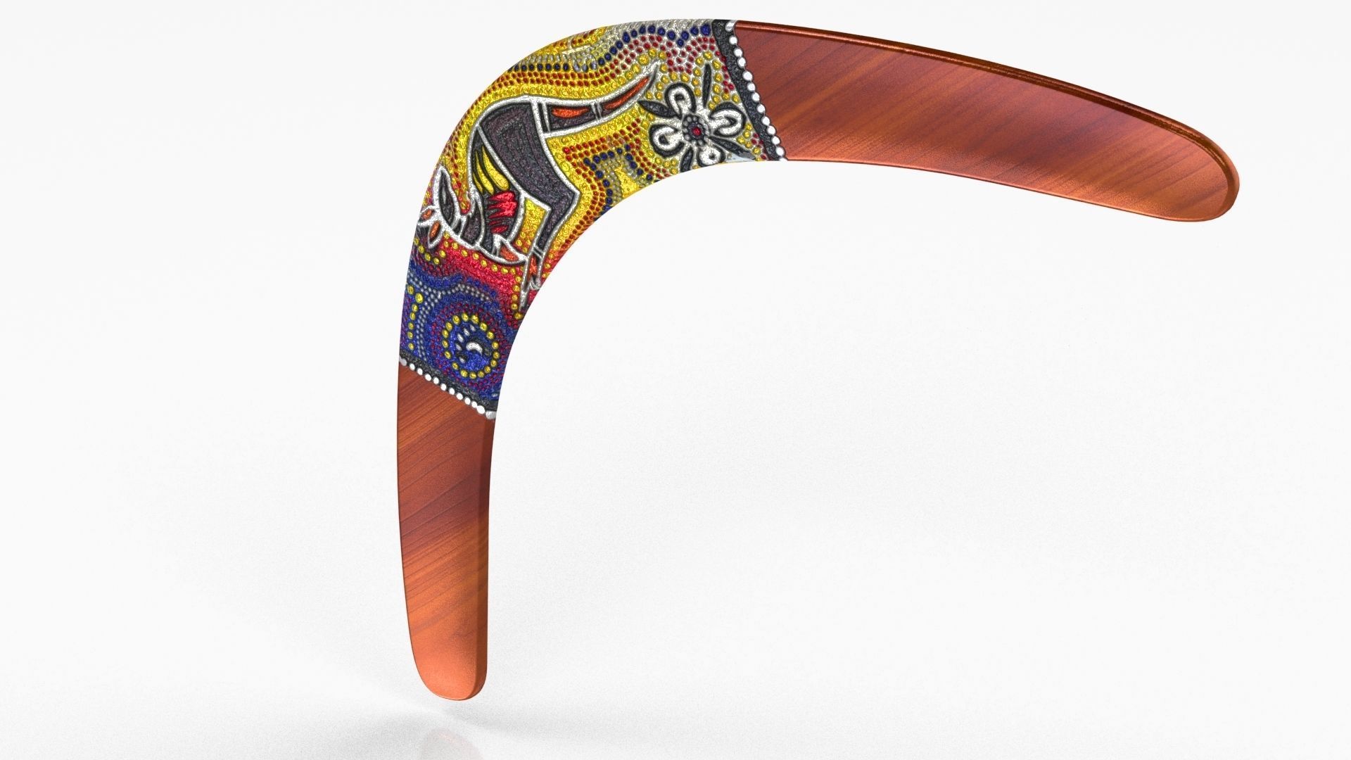 3D model Australian Boomerang 4in1 VR / AR / low-poly | CGTrader