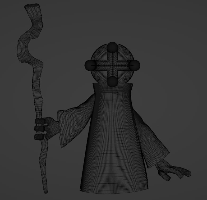 3D model Alien Monk VR / AR / low-poly | CGTrader
