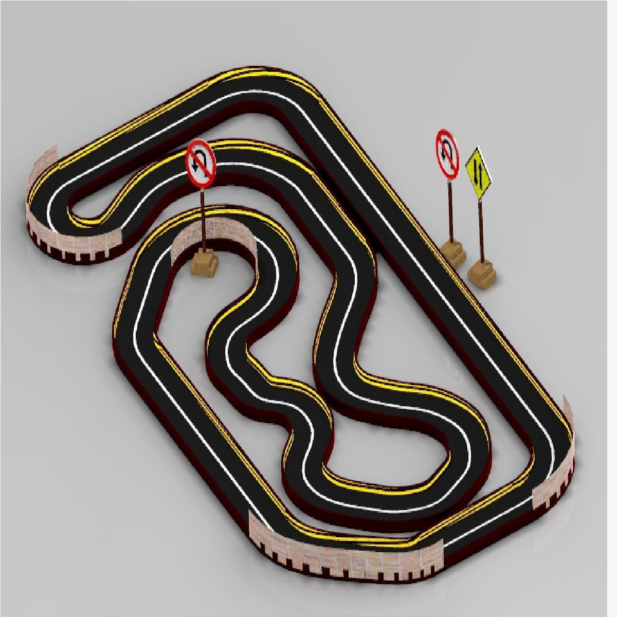 race track dirt track racing dirt track car racing track car 3D model ...