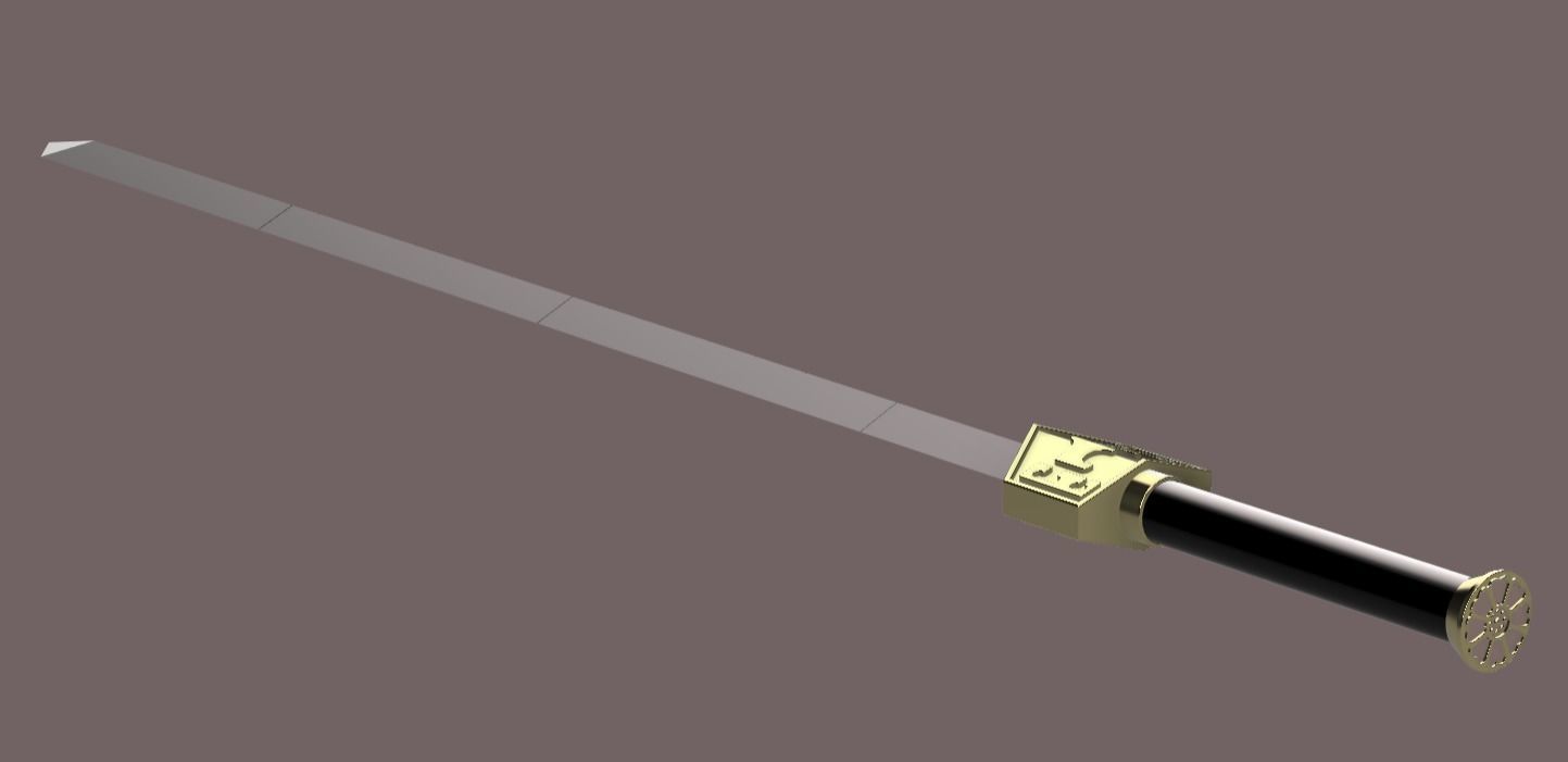 Avatar The Last Airbender - Sokka meteor sword 3D model 3D printable ...