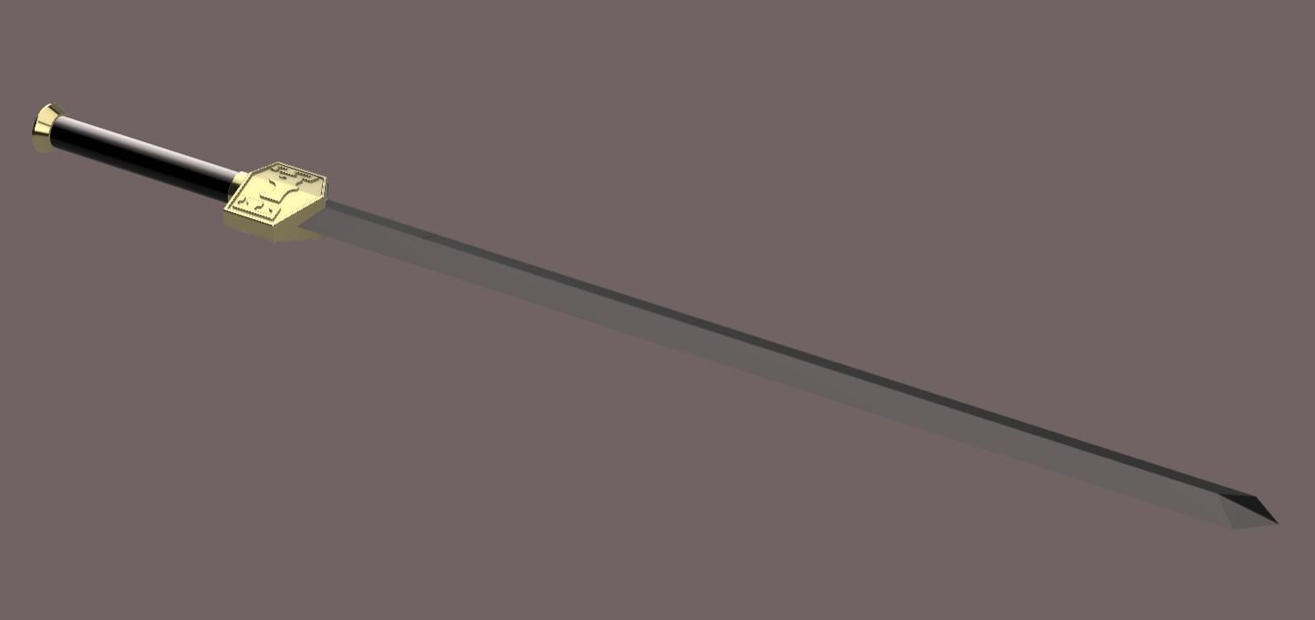 Avatar The Last Airbender - Sokka meteor sword 3D model 3D printable ...