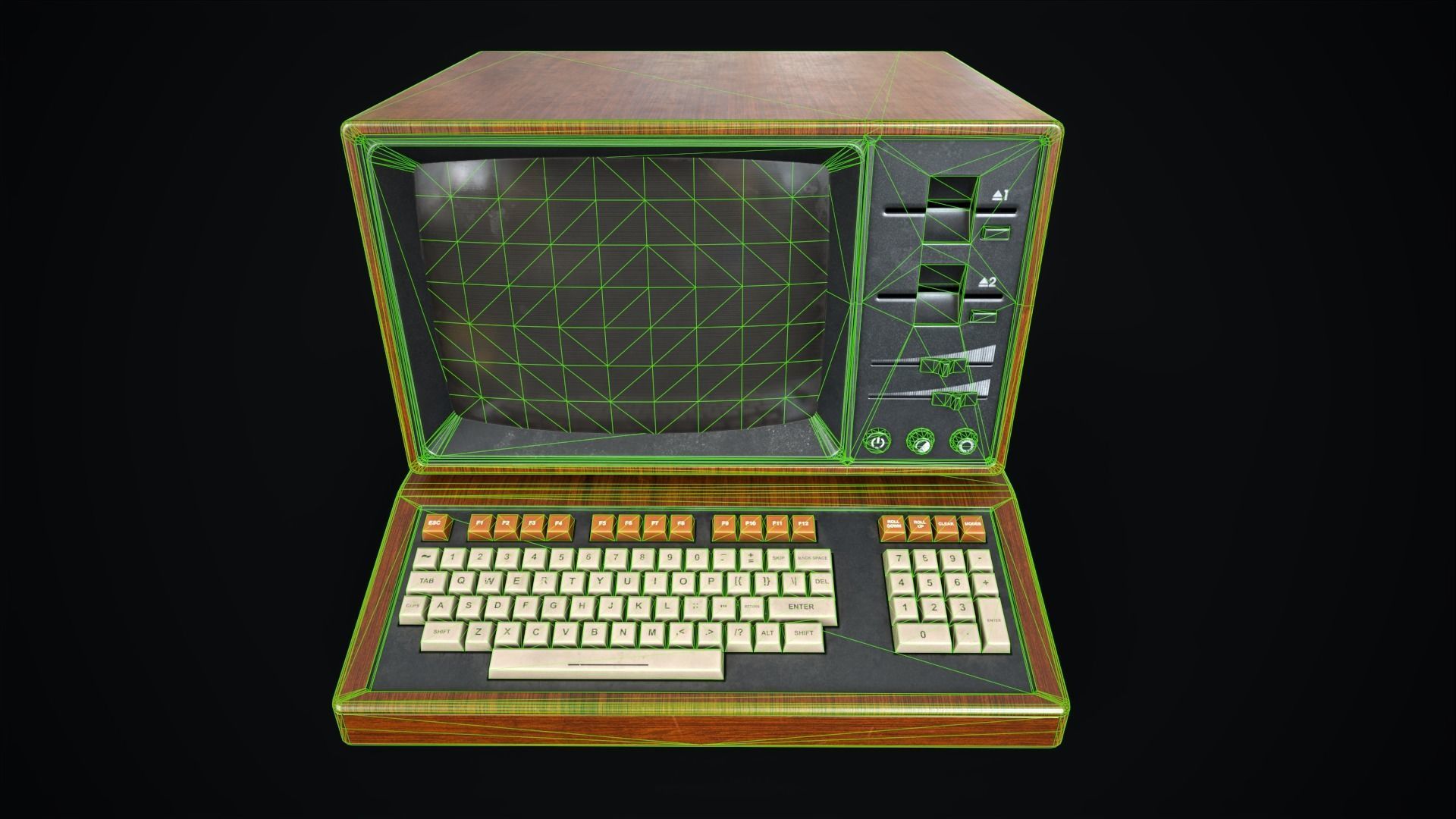 3D model Retro computer VR / AR / low-poly | CGTrader