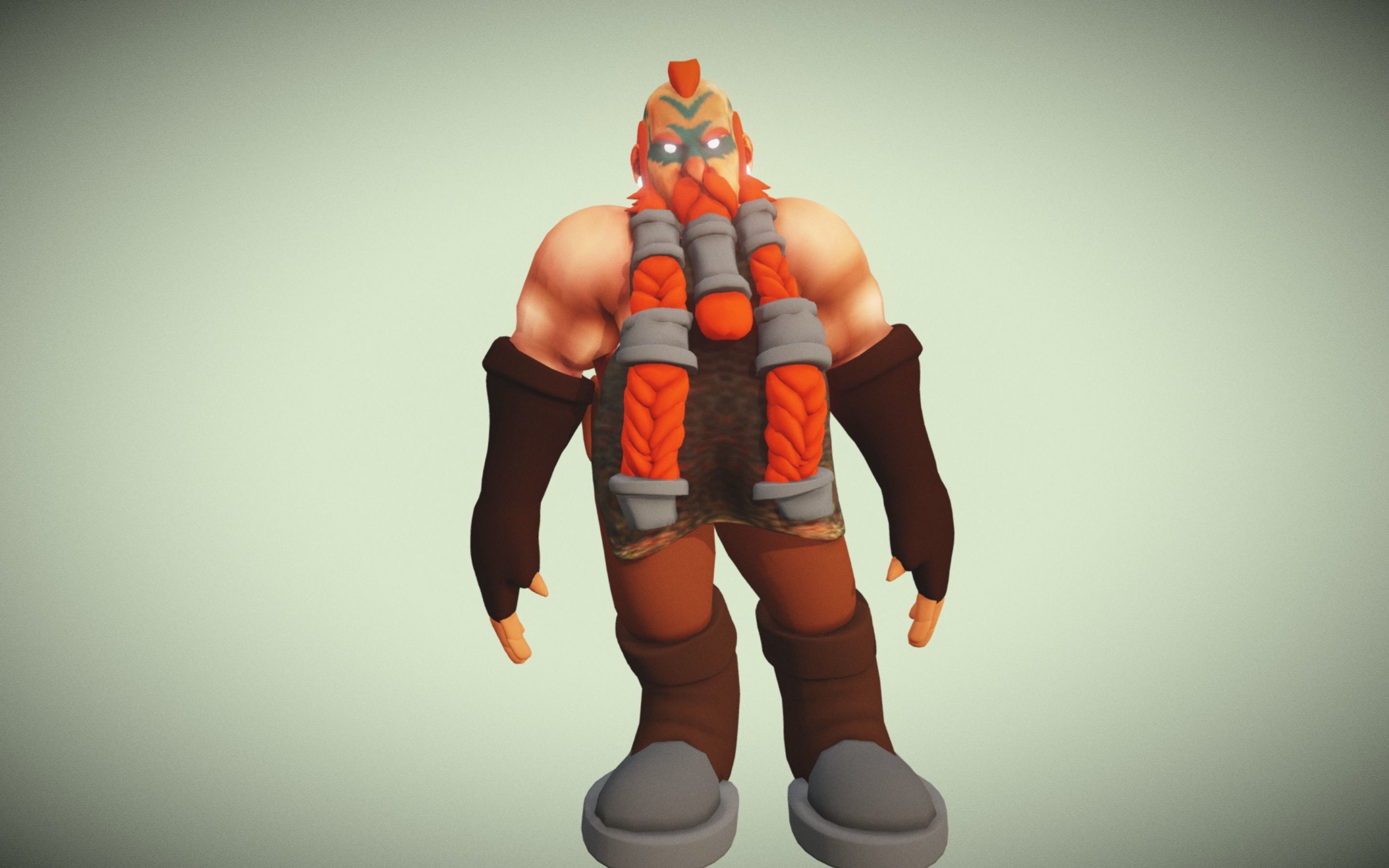 3D model Dwarf - Male - Animated VR / AR / low-poly | CGTrader