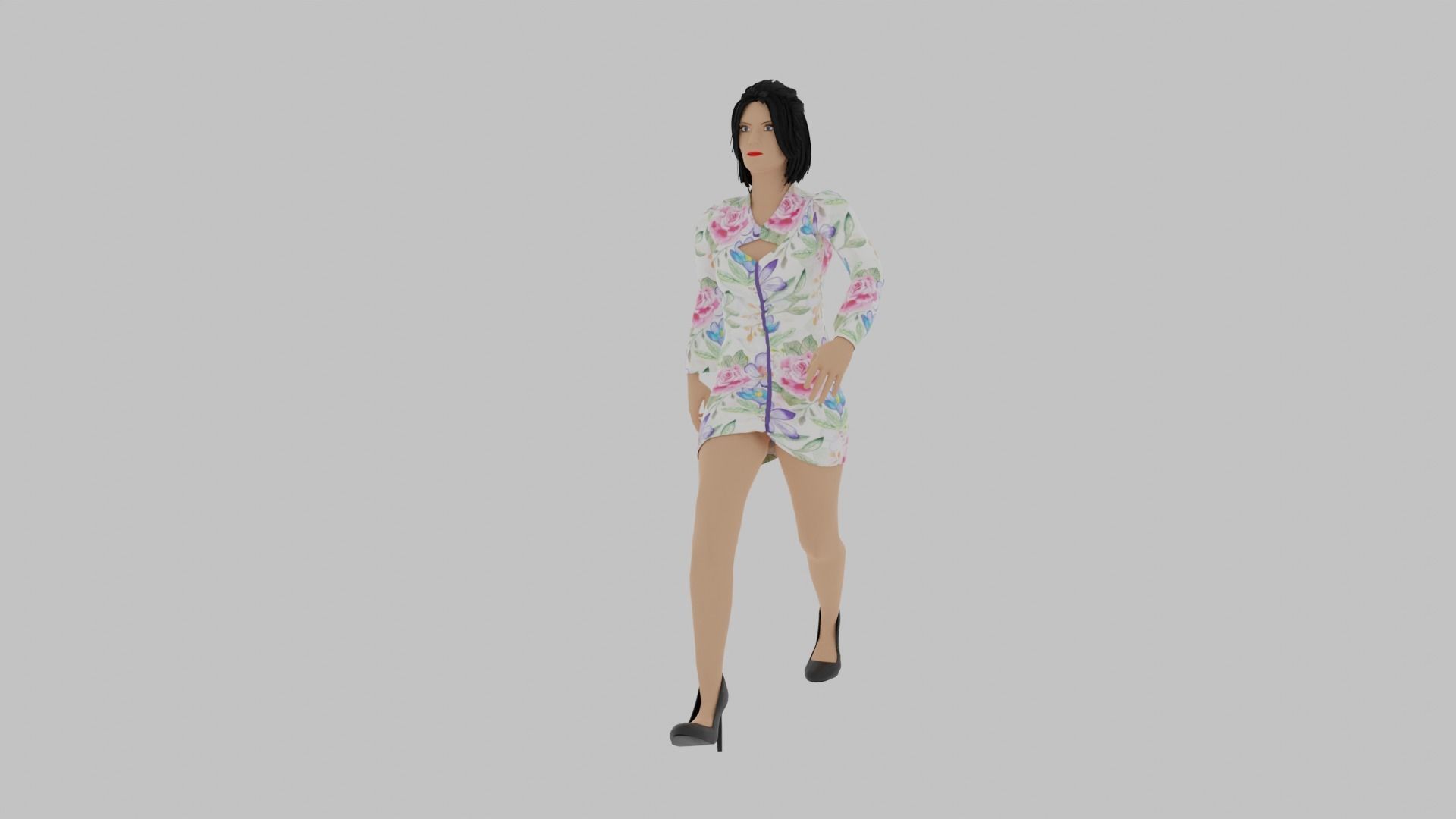 3D model Woman Walking Animation VR / AR / low-poly | CGTrader