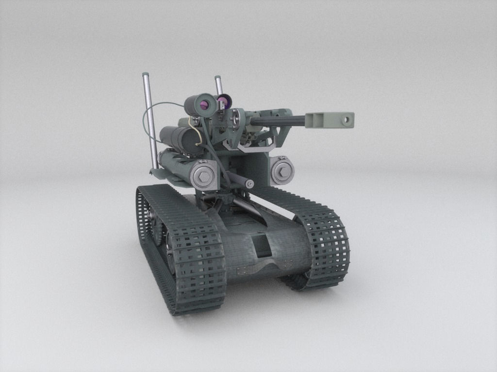 unmanned ground vehicle drone 3D model | CGTrader