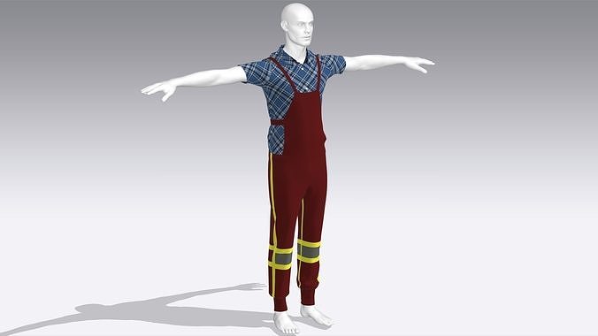 3D model Worker Cloth VR / AR / low-poly | CGTrader