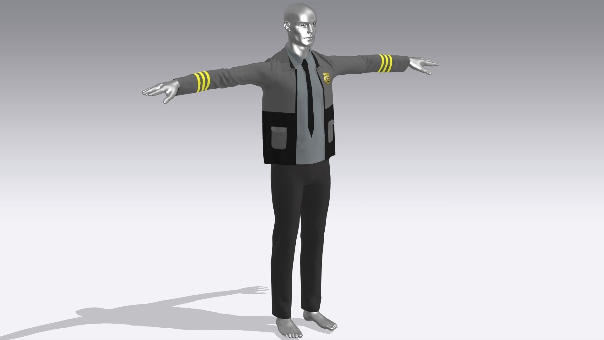3D model Guard Uniform VR / AR / low-poly | CGTrader