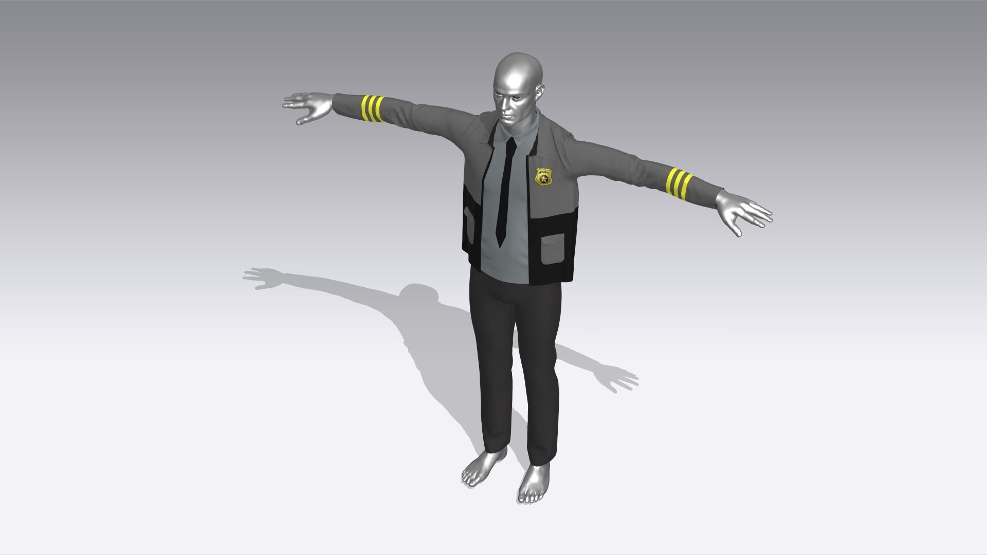 3D model Guard Uniform VR / AR / low-poly | CGTrader