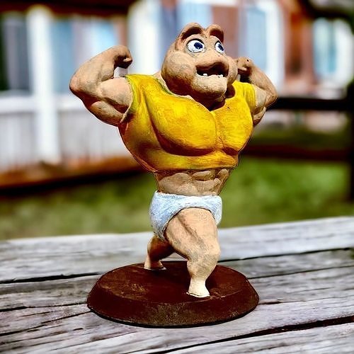 Baby sinclair swole body 3D model 3D printable | CGTrader